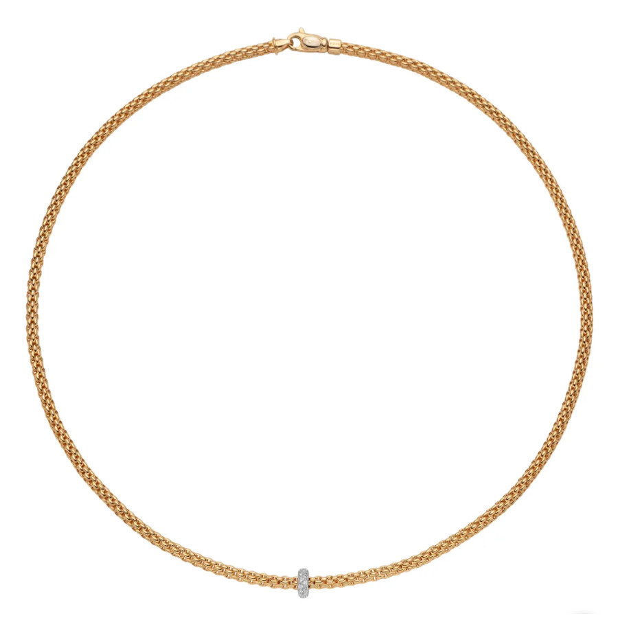 Fope 18Kt Yellow Gold Fope Prima Necklace 745C BBR-YG - Jewelry, Ladies ...