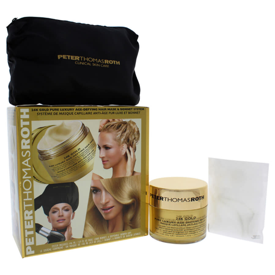 Peter Thomas Roth 24K Gold Pure Luxury Age-Defying Hair Mask Bonnet ...
