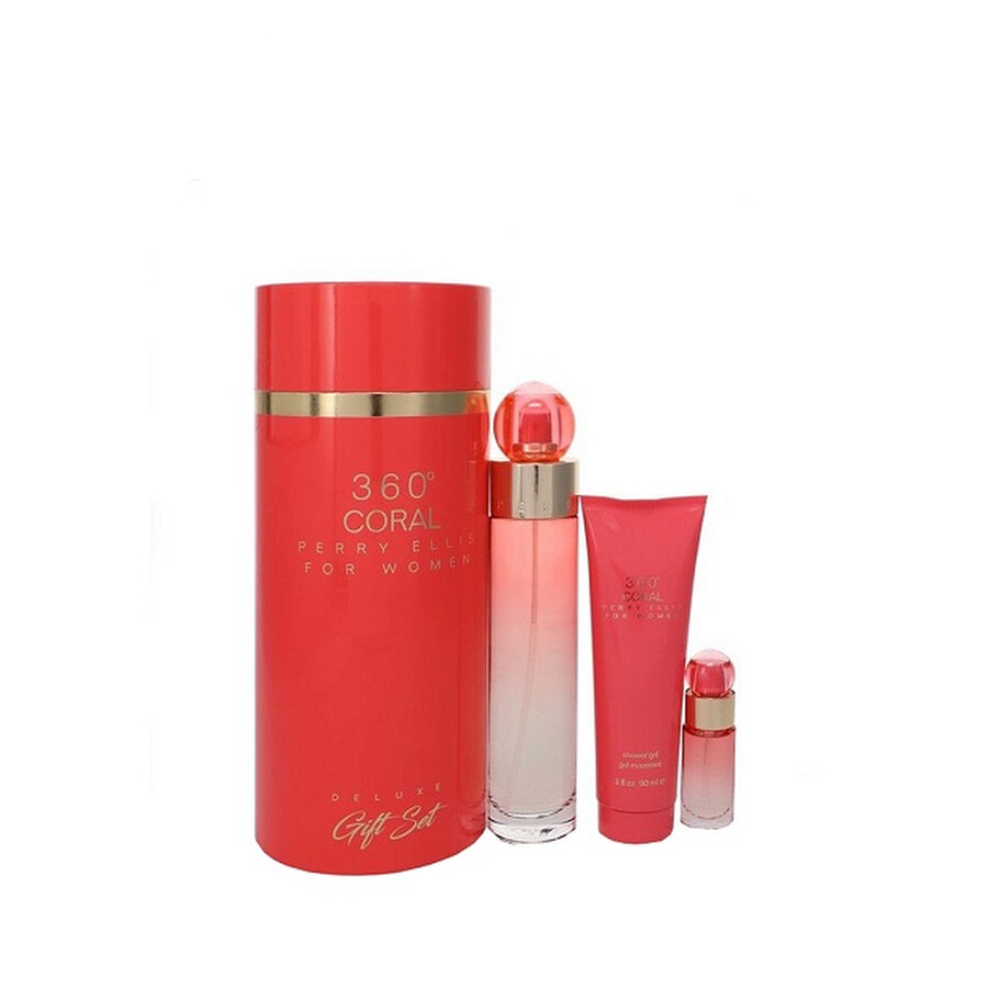 Perry Ellis 360 Coral / Perry Ellis Deluxe Gift Set (W) 844061014787 ...