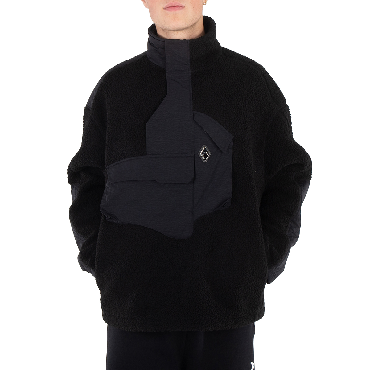A Cold Wall Bonded Axis Fleece Jacket In Black, Size Medium A Cold Wall ...
