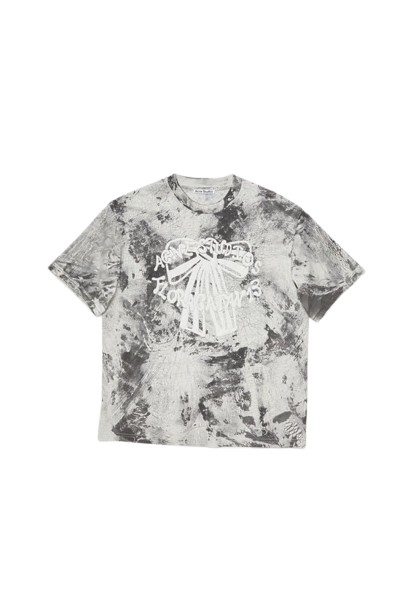 Acne Studios Plaster-Print T-Shirt, Size Medium CL0298-FADED BLACK ...