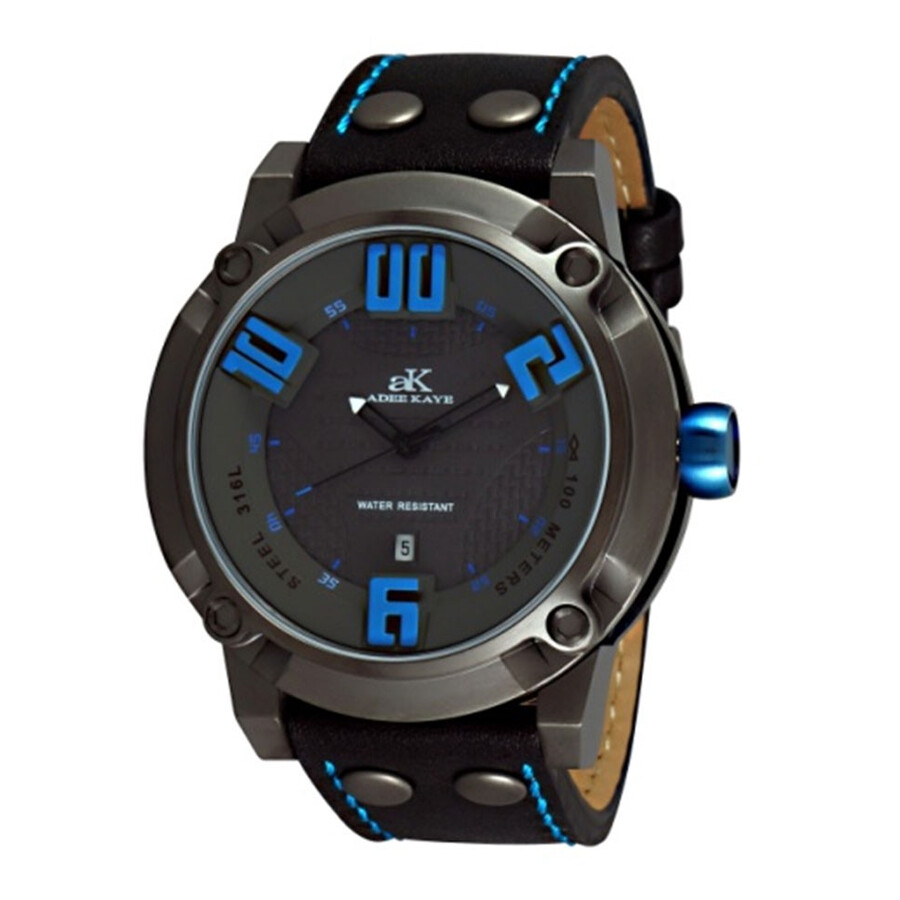 Adee Kaye Blitz Black Dial Men's Sports Watch AK7281-MIPG-GY-BU ...