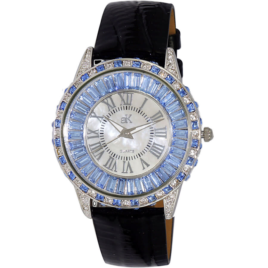 Adee Kaye Marquee White Dial Ladies Watch AK2524-LBU 607609790082 ...