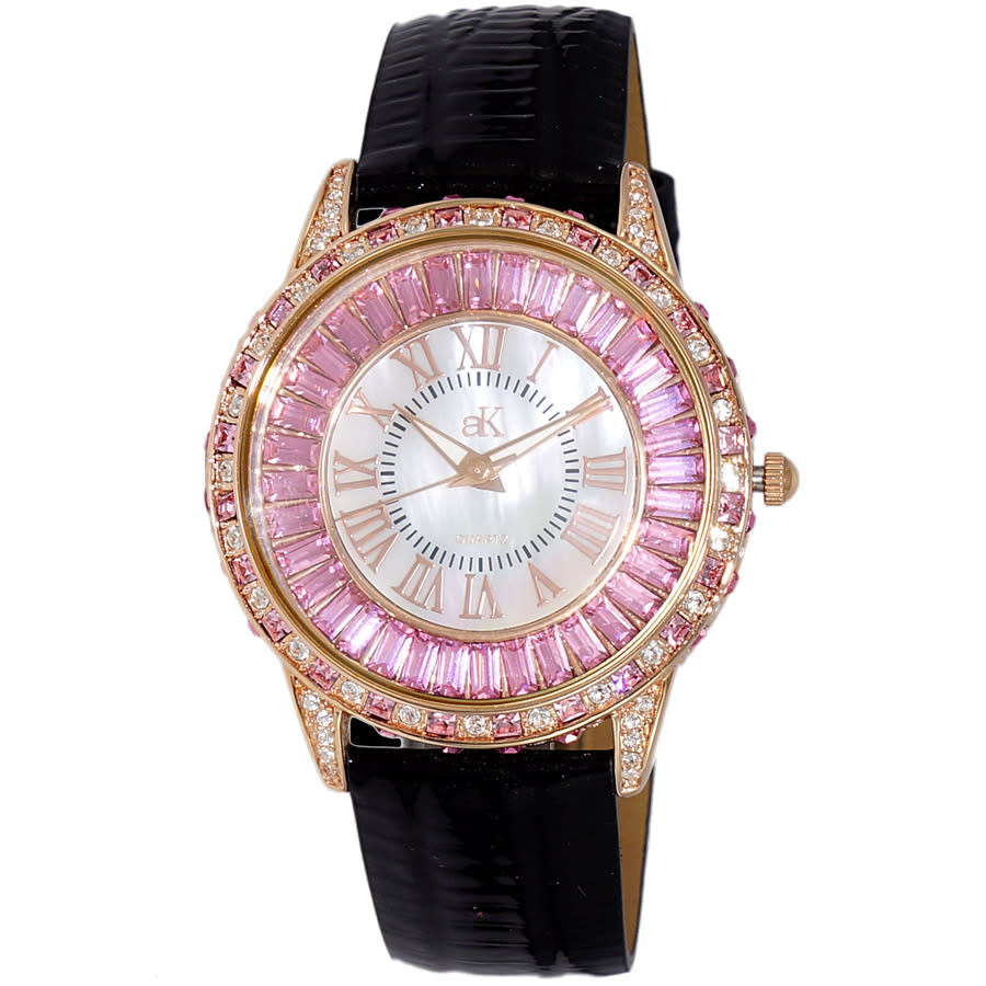 Adee Kaye Marquee White Dial Ladies Watch AK2524-LRGPK 607609790099 ...