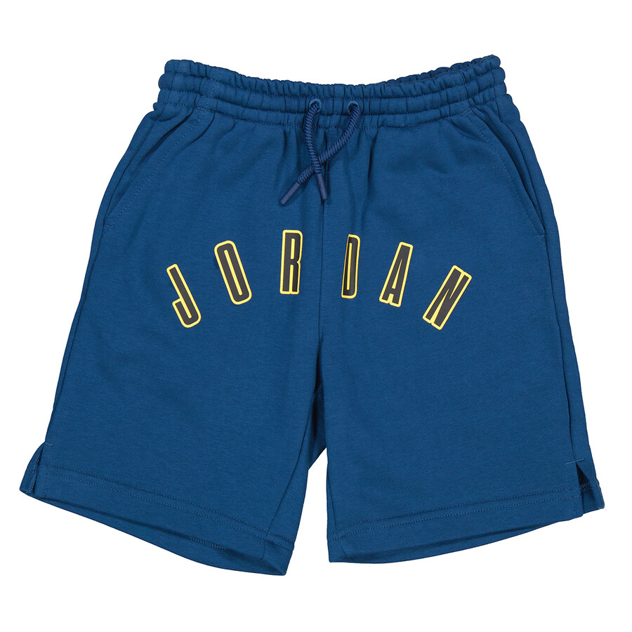 Air Jordan Kids MJ Flight MVP Logo Embroidered Fleece Shorts, Size 6 ...