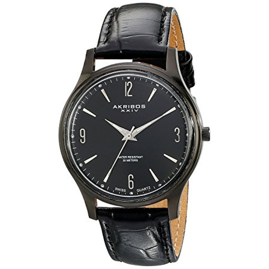 Akribos Xxiv Akribos Black Dial Black Ion-plated Men's Watch AK539BK ...