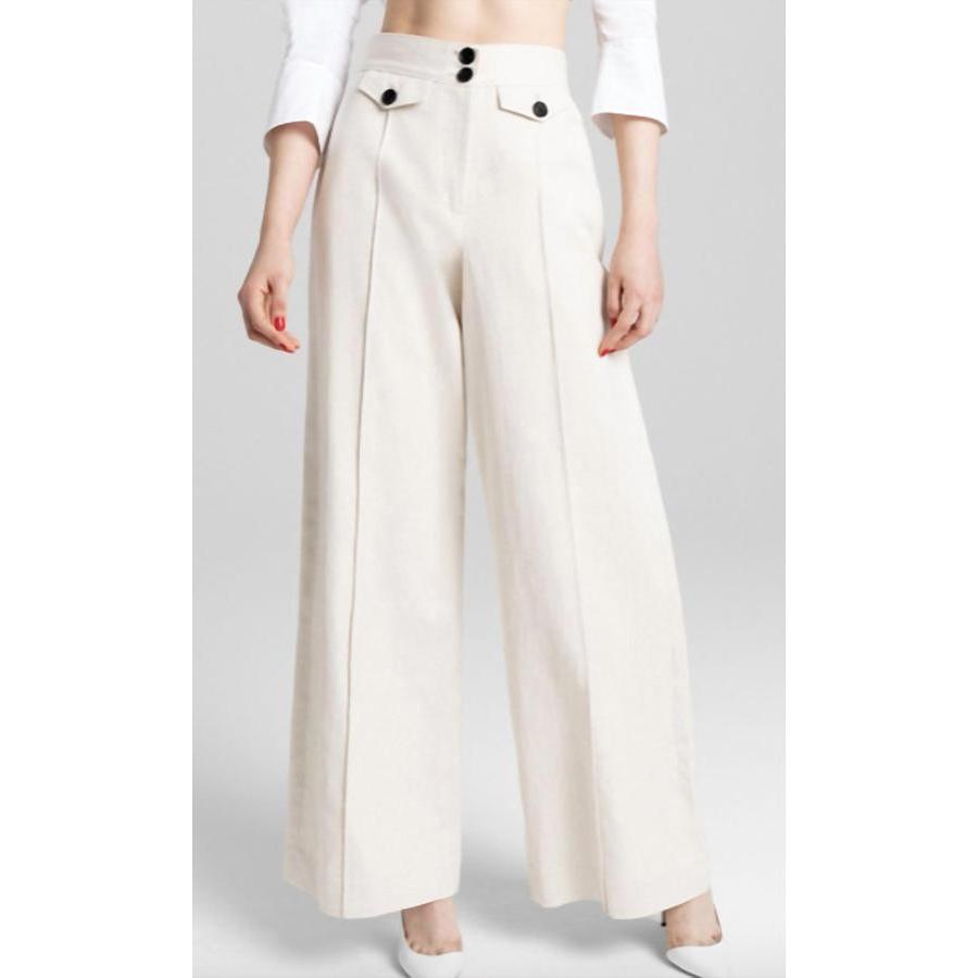 A.L.C. Ladies Barrett Pant Ivory, Size 6 124588-Ivory-6 - Clothing ...