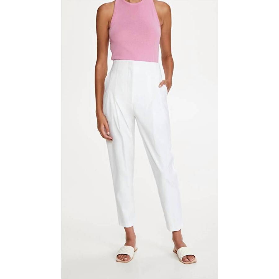 A.L.C. Ladies Davon Pant White 117181-White - Apparel - Jomashop