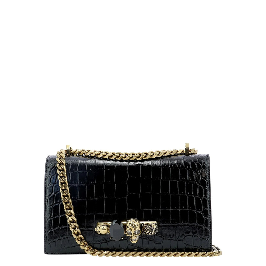 Alexander Mcqueen Jeweled Satchel Shoulder Bag 554128 1HB0T 1001 ...