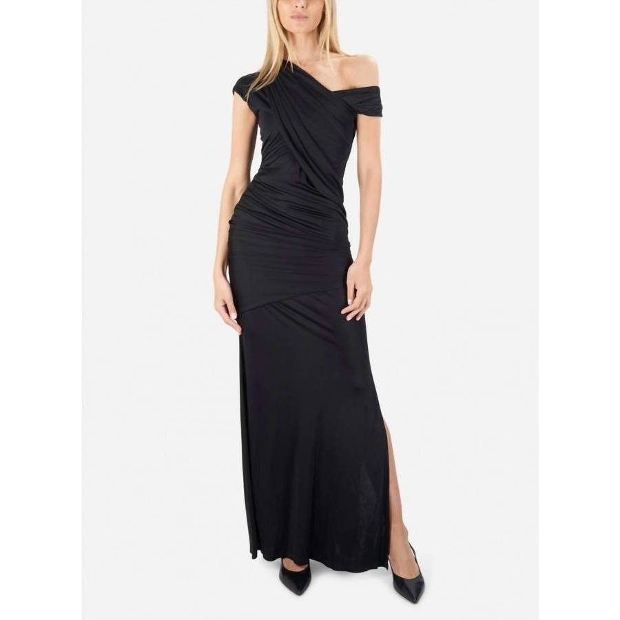 Alexander Wang Ladies Slinky Long Goddess Dress Black, Size Us 0 45686 ...