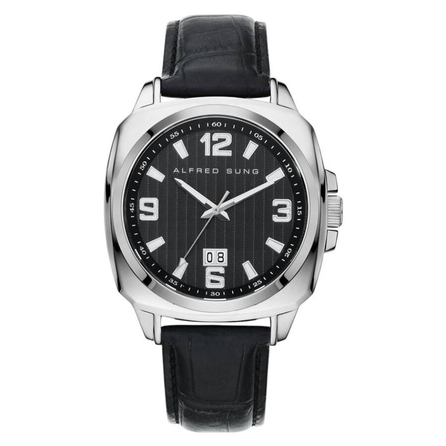 Alfred Sung Armstrong Quartz Black Dial Men's Watch AS1501SL-1A ...