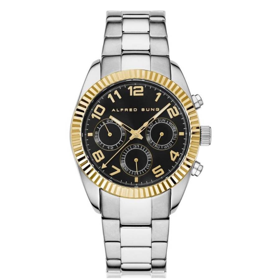 Alfred Sung Legacy Quartz Black Dial Men's Watch AS1203SG-1A ...