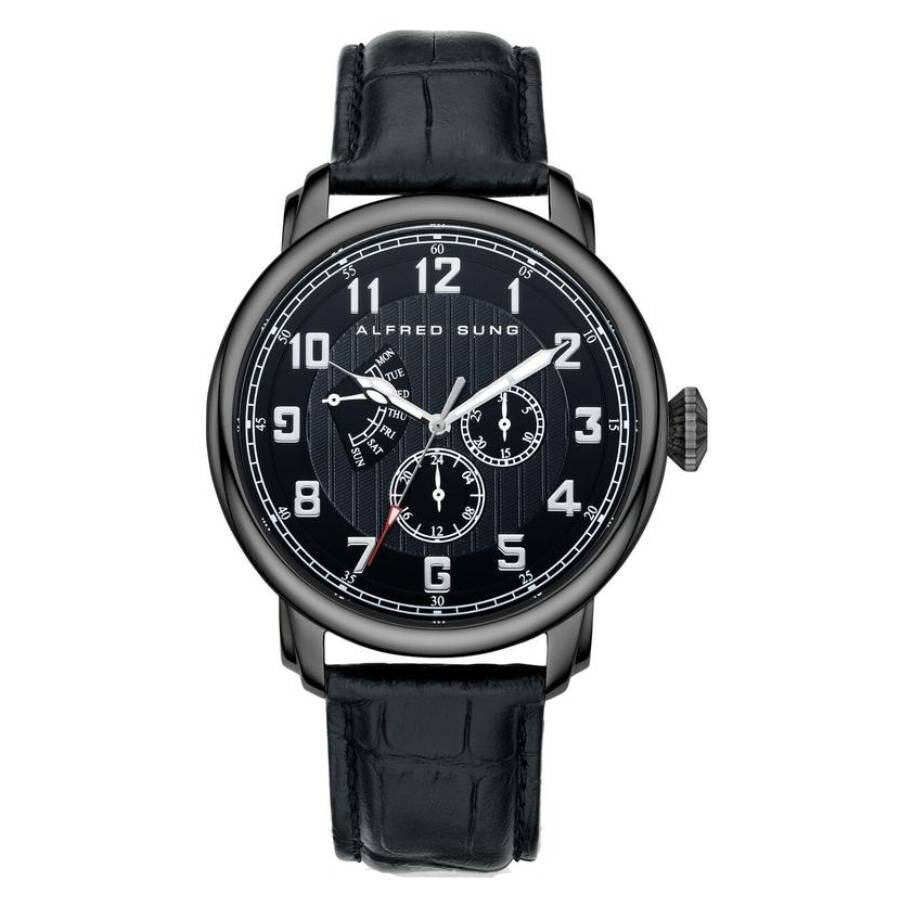 Alfred Sung Riviera Quartz Black Dial Men's Watch AS3103BL-1A8 ...