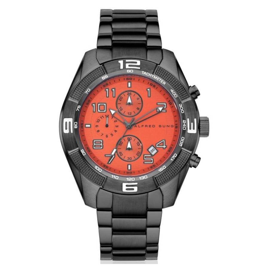 Alfred Sung Titan Quartz Red Dial Men's Watch AS3203B-4B 012098188614 ...