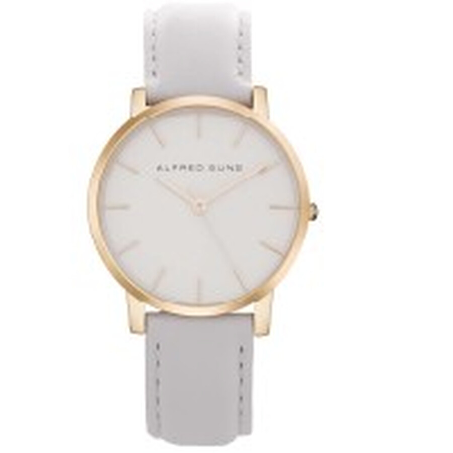 Alfred Sung Ultra Slim Quartz White Dial Watch AS4053RL-8A 811238031885 ...