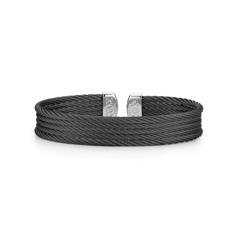 Alor Black Cable Cuff Essentials 5-Row Mini Cuff 04-52-0605-00 ...