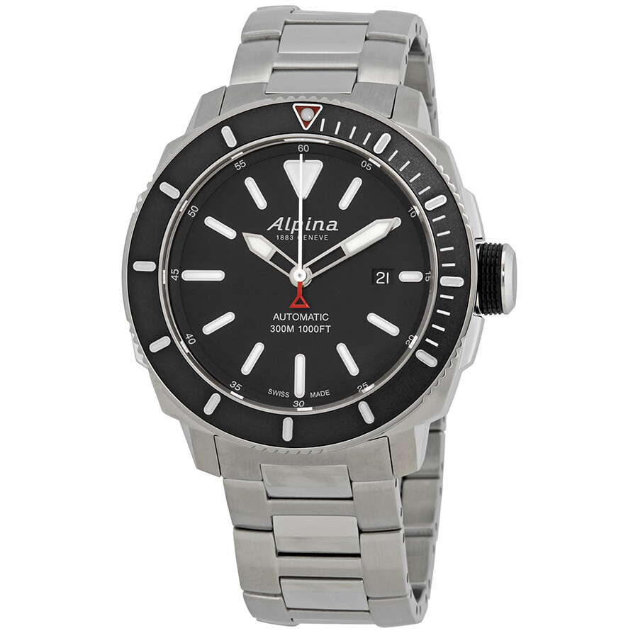 Alpina Automatic Black Dial Men's Watch AL-525LBG4V6B 7688200280199 ...