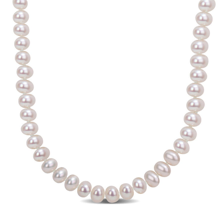 Amour 5 - 6 Mm Freshwater Cultured Pearl 18in Strand with Sterling ...