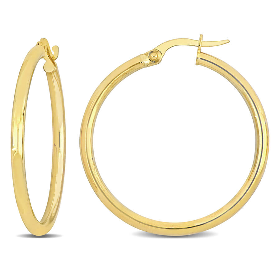 Amour 28mm Thin Hoop Earrings In 18k Yellow Gold JMS009807 - Jewelry ...