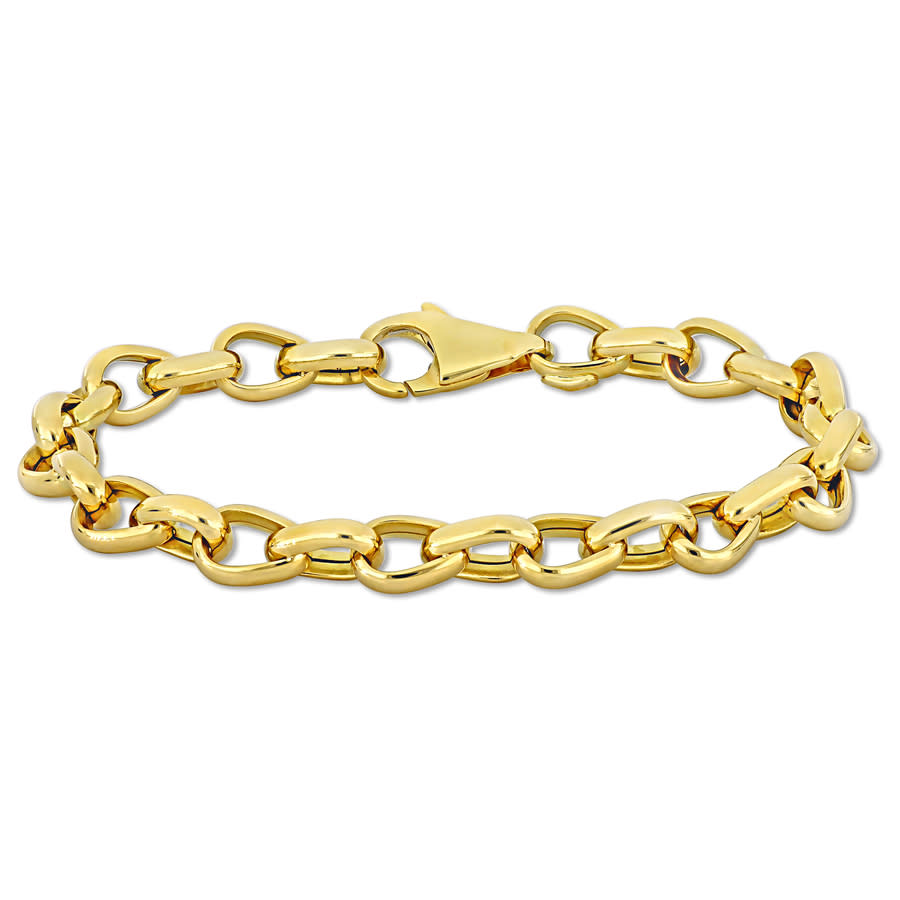 Amour Round Link Bracelet in 14k Yellow Gold - 7.5 in. JMS010863 ...