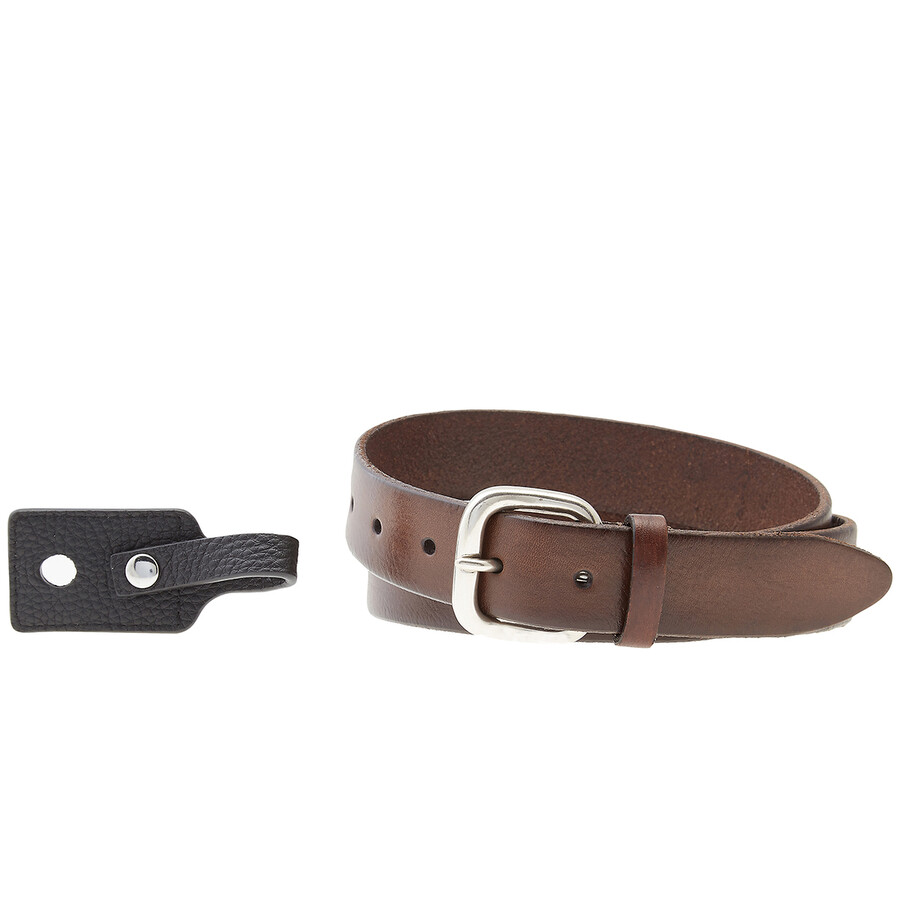 Andersons Men's Burnished Leather D Ring Adjustable Belt, Size 80 cm ...