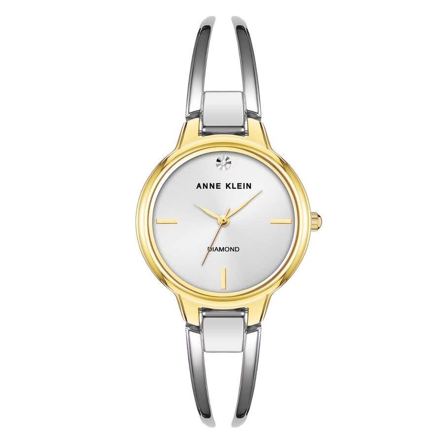 Anne Klein Bangle White Dial Ladies Watch AK/2627SVTT - Watches, Bangle ...