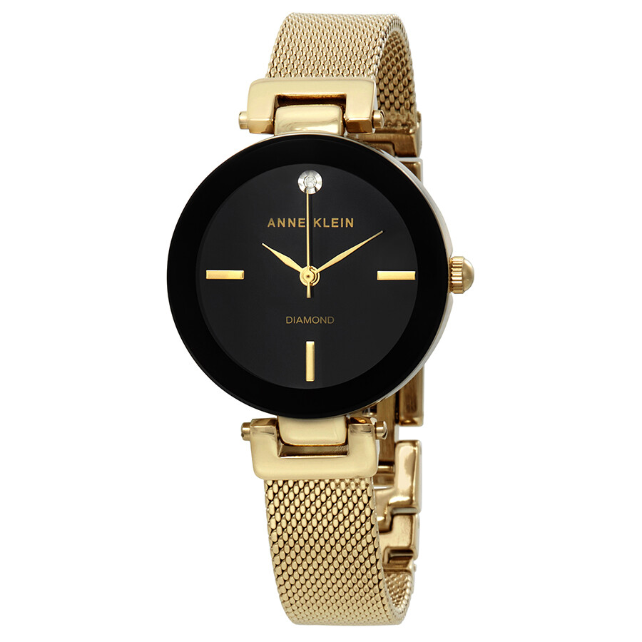 Anne Klein Black Dial Ladies Watch 2472BKGB 086702601530 - Watches ...