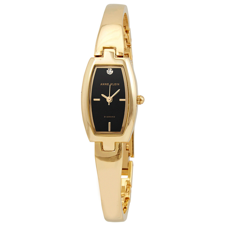 Anne Klein Quartz Black Dial Ladies Watch AK/1540BKGB 086702545285 ...