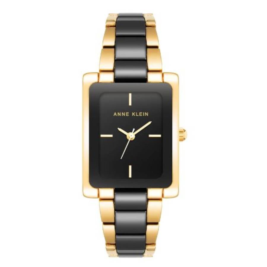 Anne Klein Quartz Black Dial Ladies Watch AK/3998BKGB - Watches - Jomashop