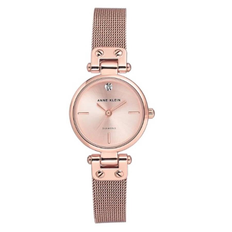 Anne Klein Quartz Rose Gold Dial Watch AK/3002RGRG - Watches - Jomashop