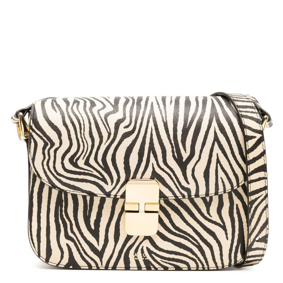 A.P.C. A.P.C Small Grace Zebra Print Crossbody Bag PXBUA-F61413 ...
