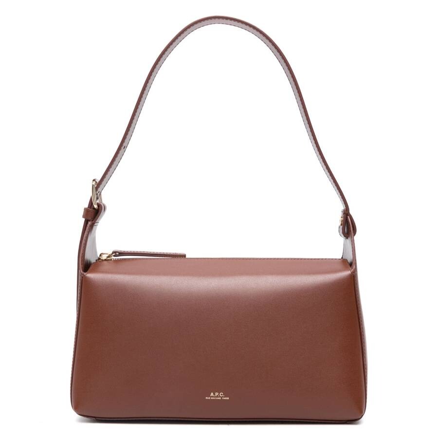 A.P.C. A.P.C Virginie Trapeze-Shaped Baguette Shoulder Bag In Hazelnut ...