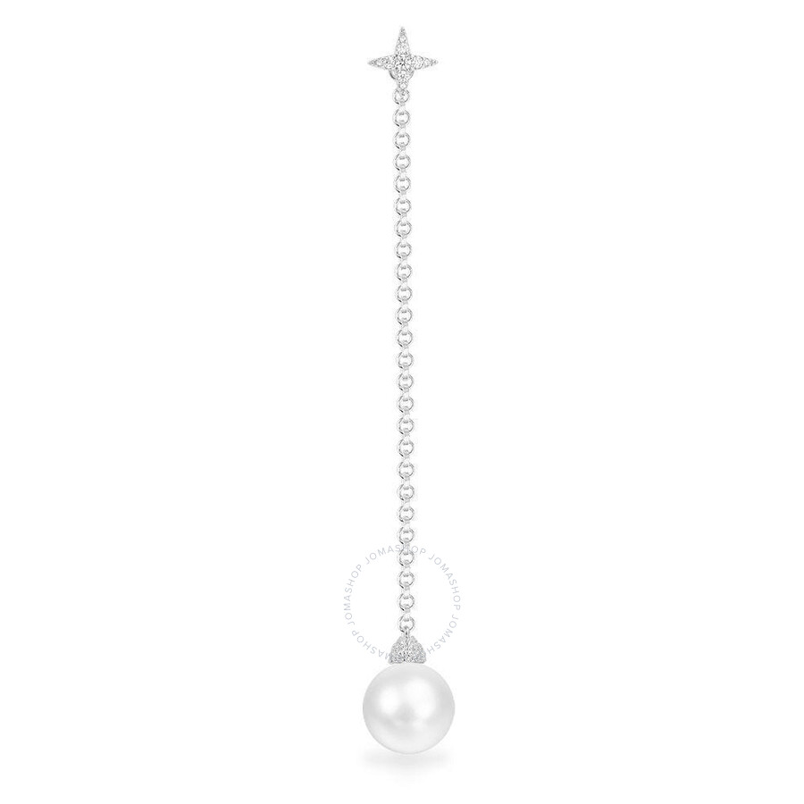 Apm Monaco Ladies Pearl Crystal Drop Earring AE11120XPL 3606633501173 ...