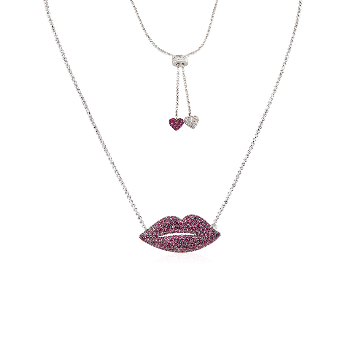Apm Monaco Ladies Red Lips Adjustable Necklace AC4278XKR - Jewelry, APM ...