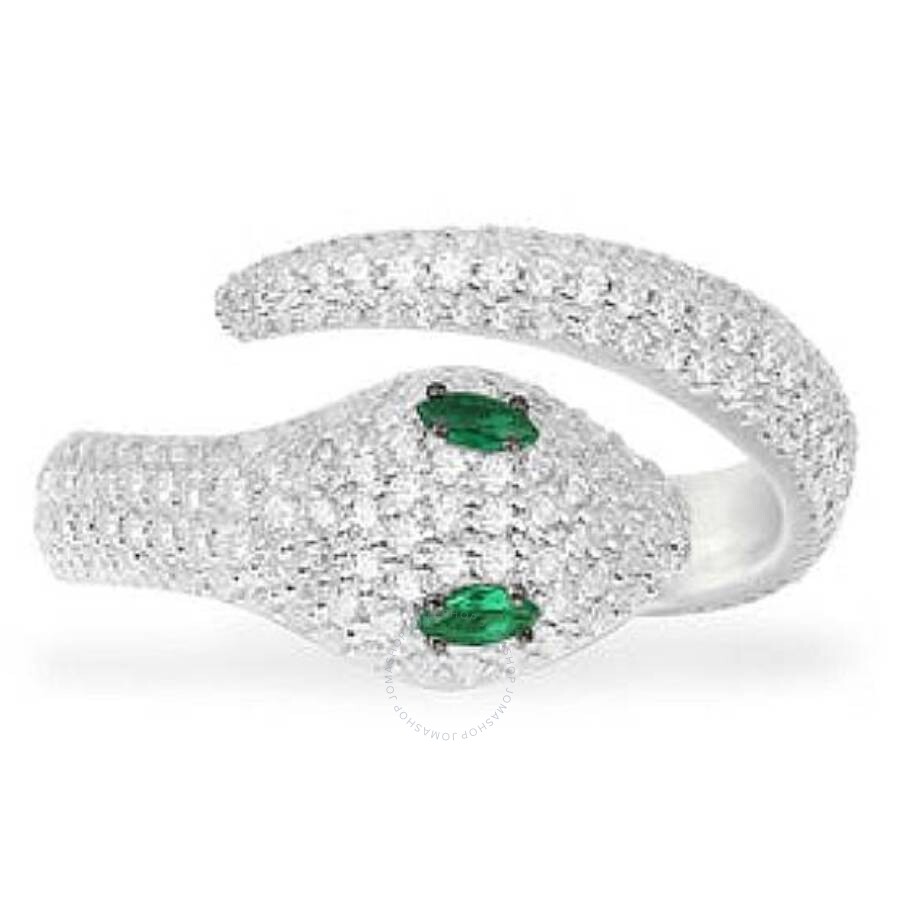 Apm Monaco Sterling Silver Kaa Wrap Ring, Brand Size 50 A20641XKG ...