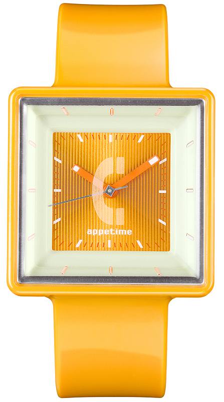 Appetime Square Yellow Dial Yellow Polyurethane Unisex Watch SVJ211117 ...