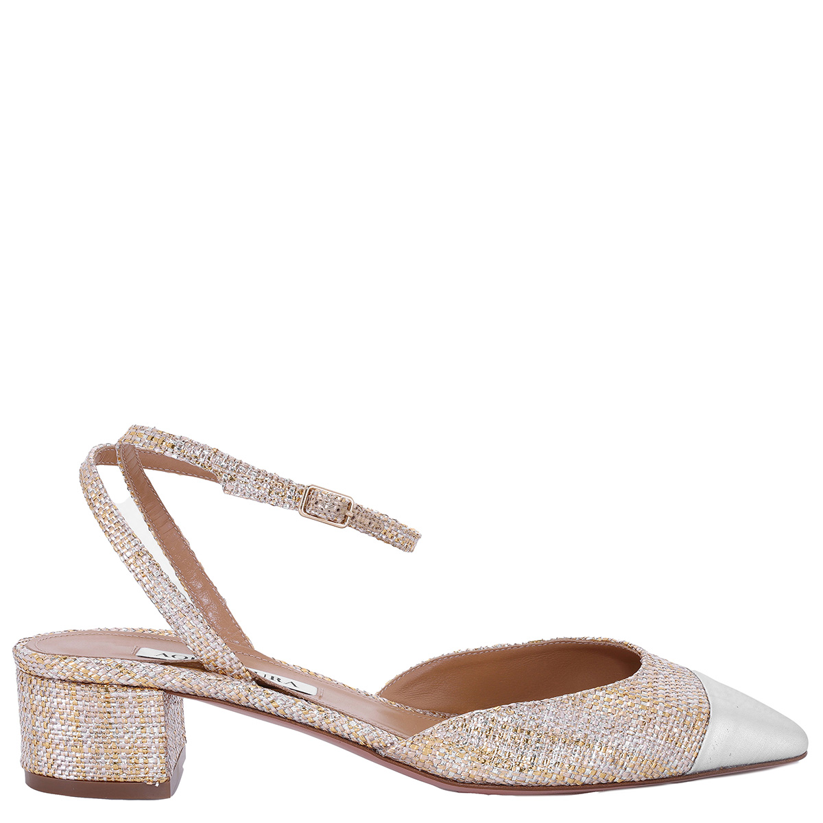 Aquazzura French Flirt Intreccio Pumps, Brand Size 36 ( US Size 6 ...