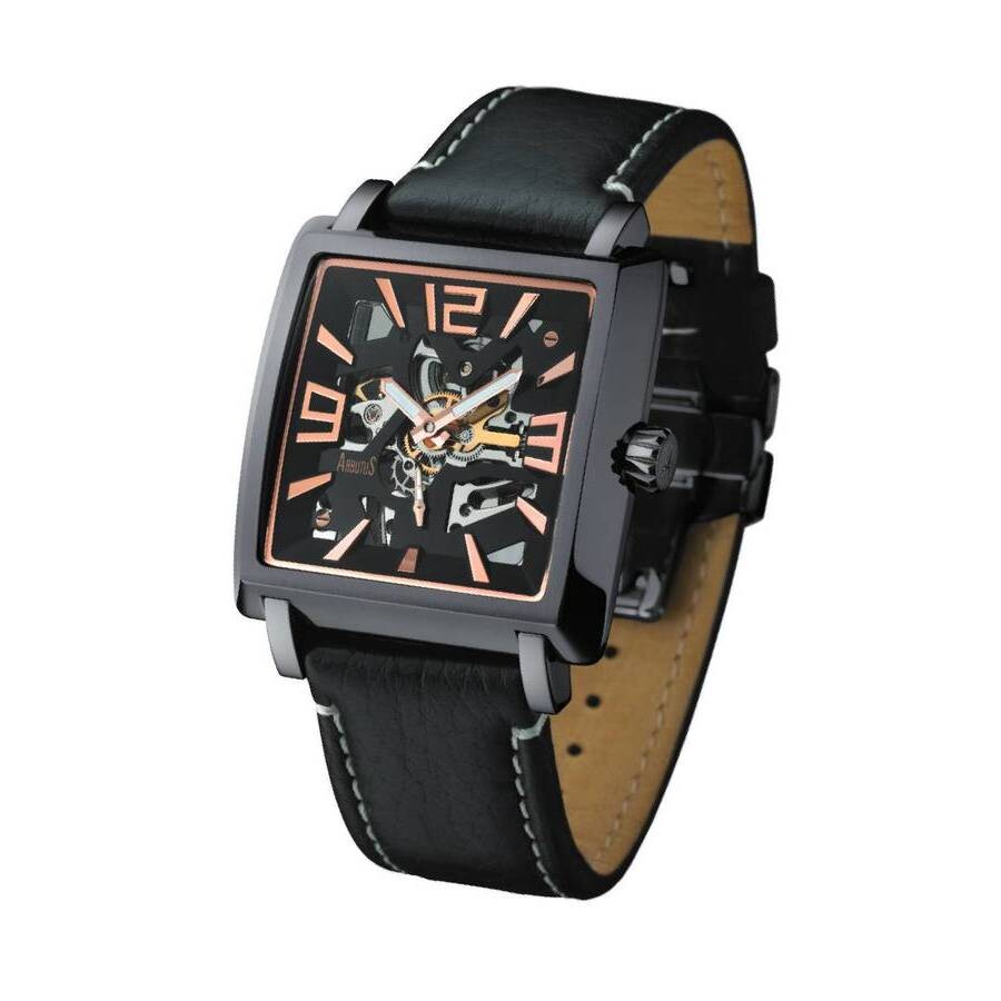 Arbutus Classic Automatic Black Dial Men's Watch AR514BBB - Watches ...