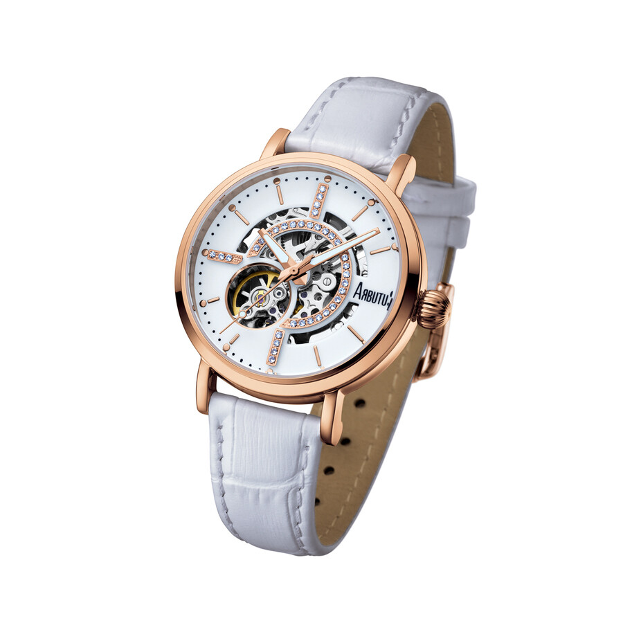 Arbutus SoHo Automatic White Dial Ladies Watch AR1605RWW - Watches ...