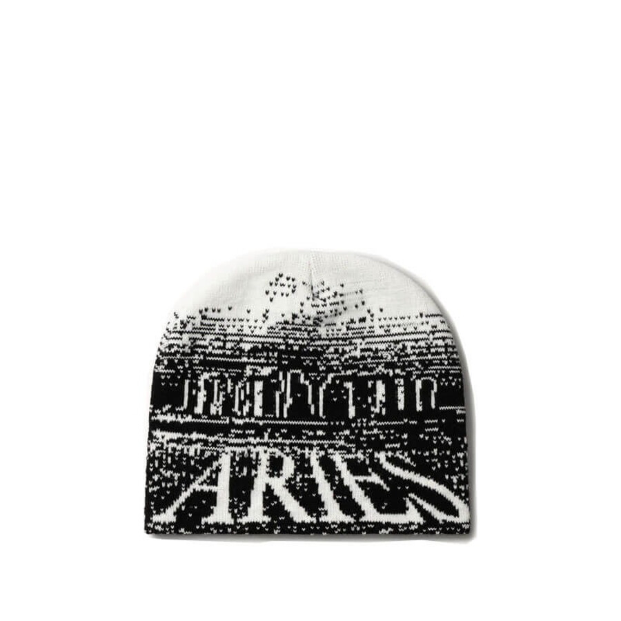 Aries Black Moonhenge Beanie Hat FUAR90021 5056537060500 - Clothing - Jomashop