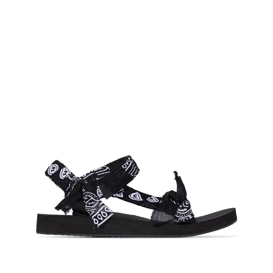 Arizona Love Ladies Black Trekky Bandana Sandals, Brand Size 37 ( US ...
