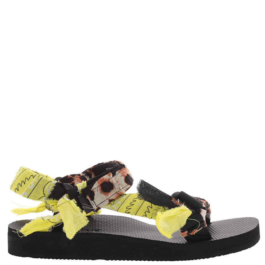 Arizona Love Trekky Leopard Print Bandana Sandals, Brand Size 40 ( US ...