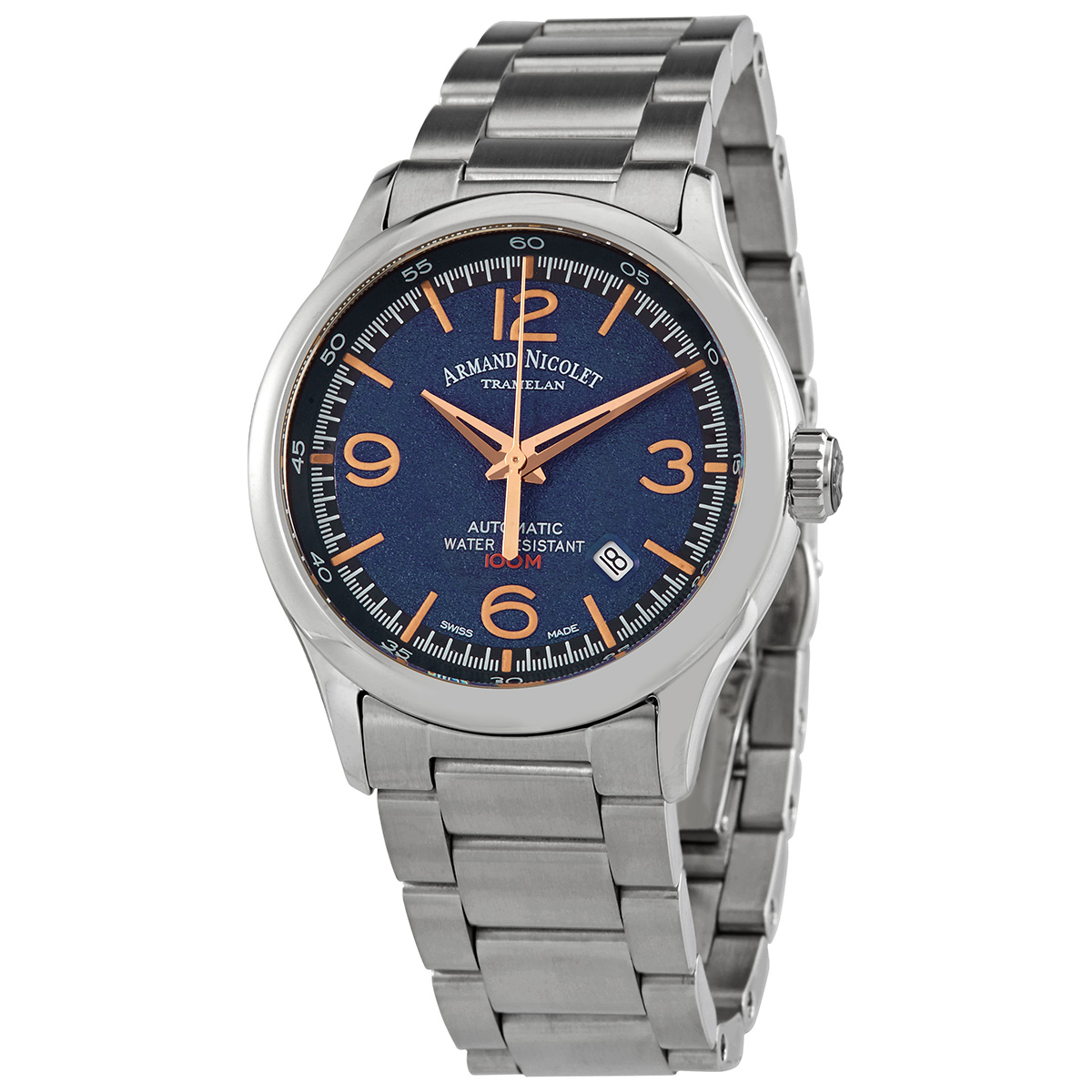 Armand Nicolet Automatic Blue Dial Watch A840HAA-BS-M2850A - Watches ...