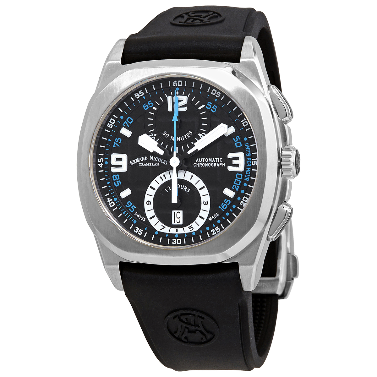 Armand Nicolet JH9 Chronograph Automatic Black Dial Men's Watch A668HAA ...