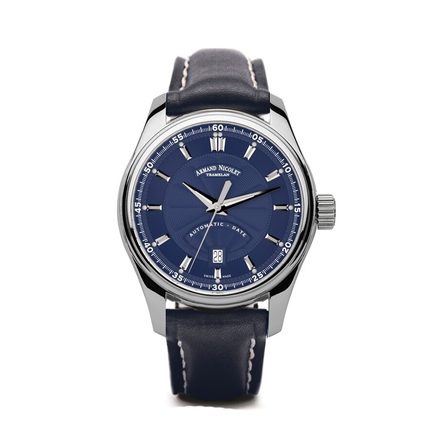 Armand Nicolet MH2 Automatic Blue Dial Men's Watch A640A-BU-P140BU2 ...