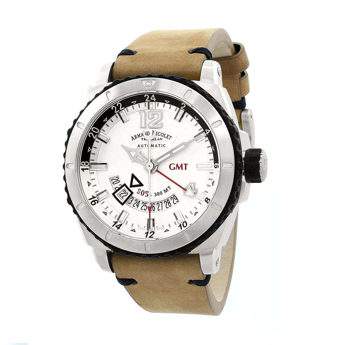 Armand Nicolet S05-3 Automatic Silver Dial Men's Watch A713AGN-AG ...