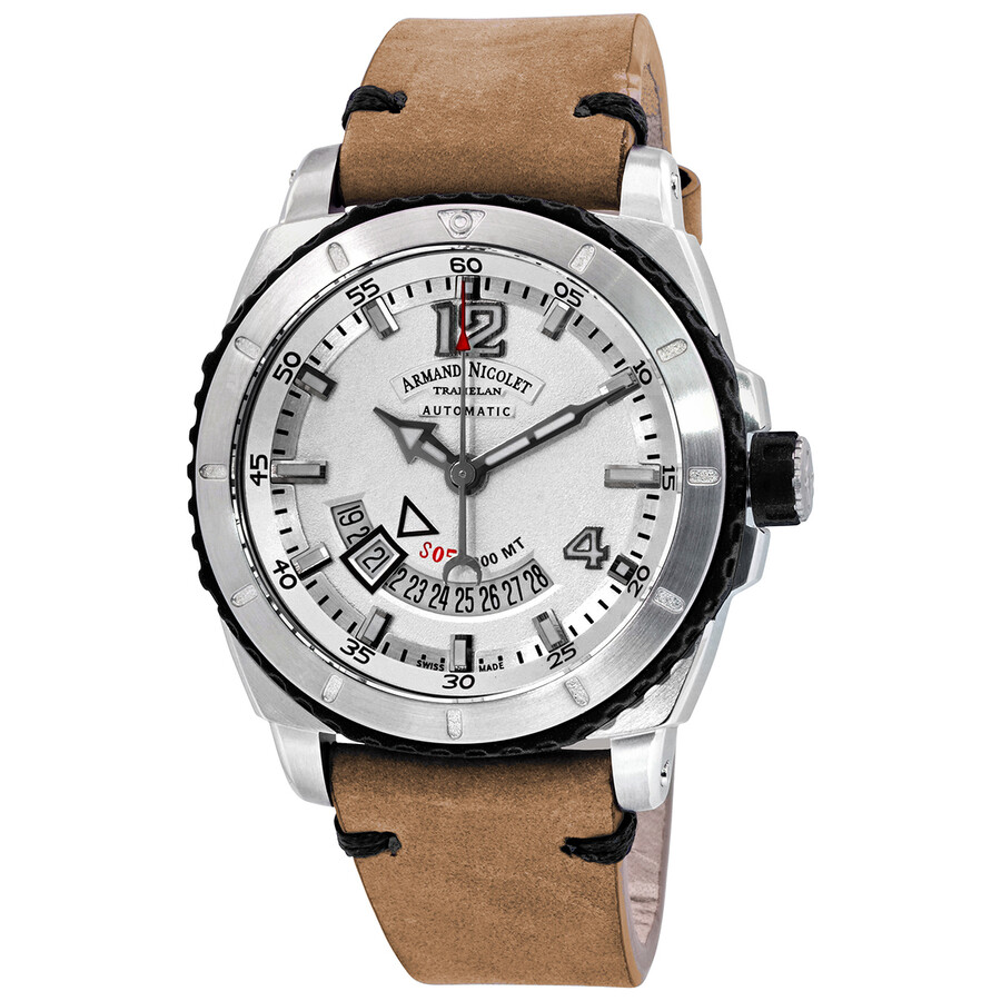 Armand Nicolet SH5 Automatic Silver Dial Men's Watch A713BGN-AG ...