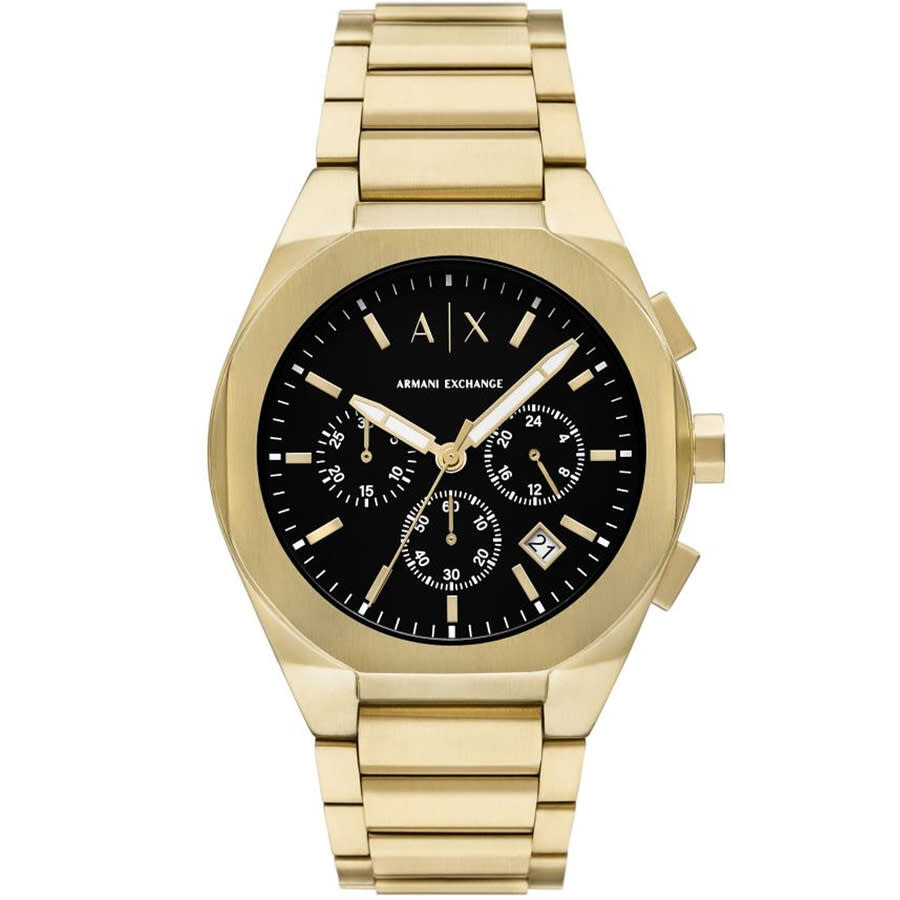Armani Exchange Chronograph Quartz Black Dial Watch AX4180 723763327152 ...