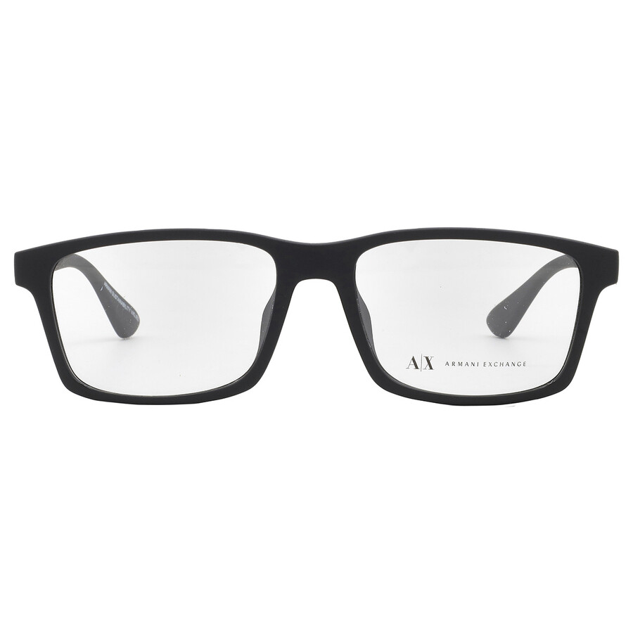 Armani Exchange Demo Rectangular Men's Eyeglasses AX3083U 8078 56 ...