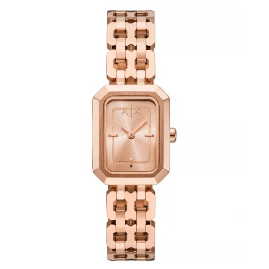 Armani Exchange Faye Quartz Rose Gold Dial Ladies Watch AX5814 ...